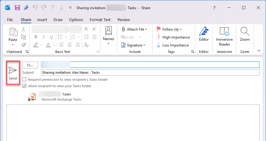 How to Share Outlook Task Lists – Infin8care