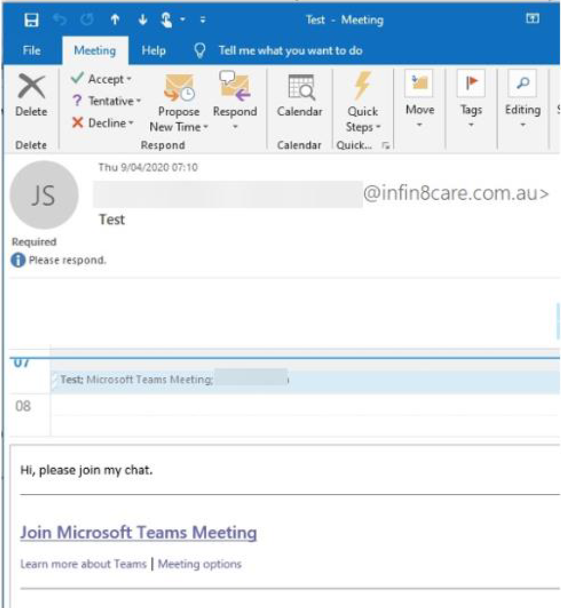 How Non-Teams users join a Microsoft Teams Chat – Infin8care