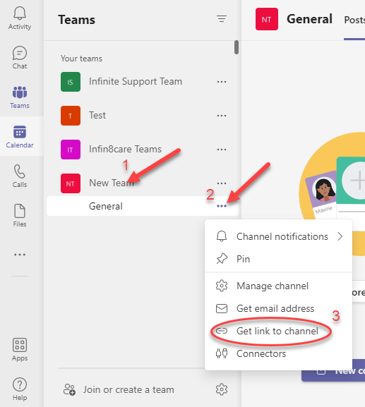Creating a Team (Group) within Teams – Infin8care