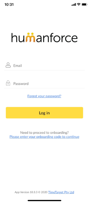Logging into the Humanforce App – Infin8care